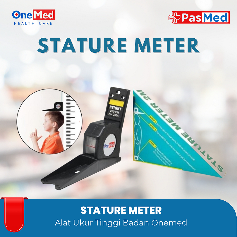 Jual PASMED | Stature Meter Alat Ukur Tinggi Badan 2 meter ONEMED | GEA ...