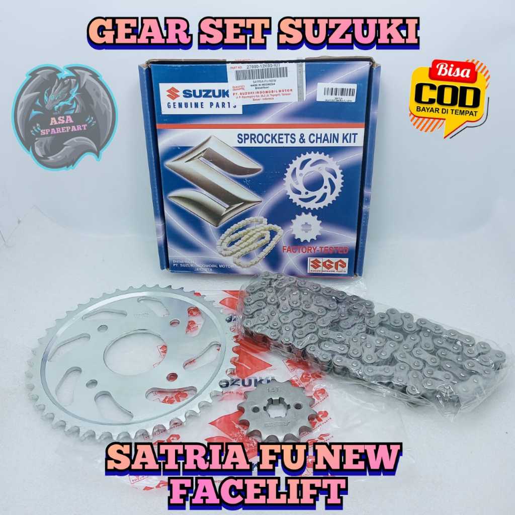 Jual GEARSET ASLI ORIGINAL Motor SUZUKI SATRIA FU 150 NEW FACE LIFT ...