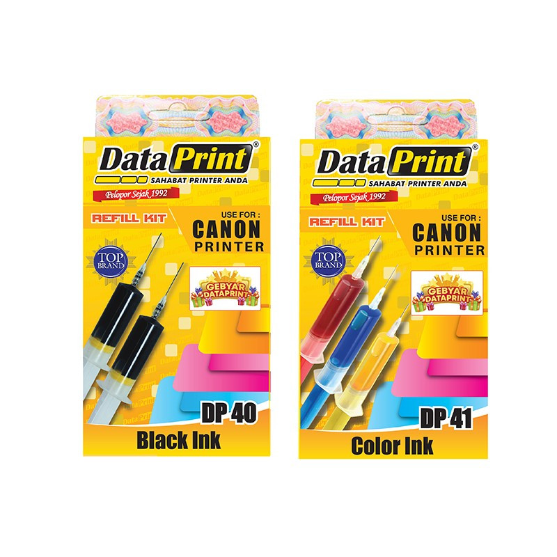 Jual Tinta refill Dataprint DP 40 Black / DP 41 Colour original ...