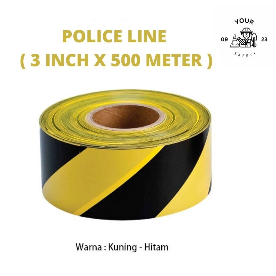 Jual Police Line / Garis Polisi 3 inchi x 500 meter / Barricade Tape ...