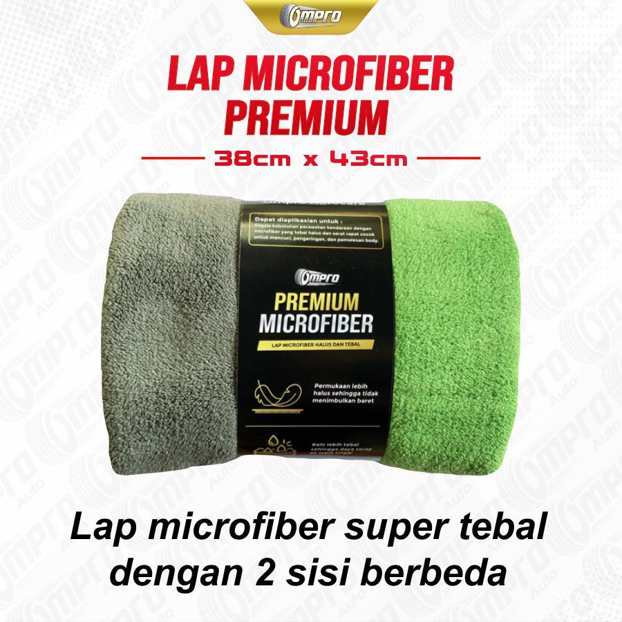 Jual Lap Microfiber Mobil Kain Lap Mikrofiber Premium Ompro 38cm x 43cm ...