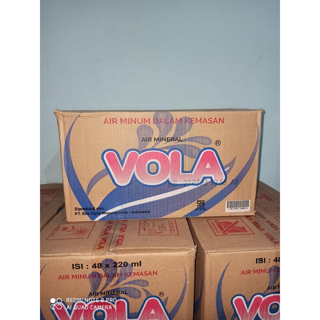 Jual VOLA GELAS 240 ML AIR KEMASAN ISI 48 CUP PER DUS | Shopee Indonesia