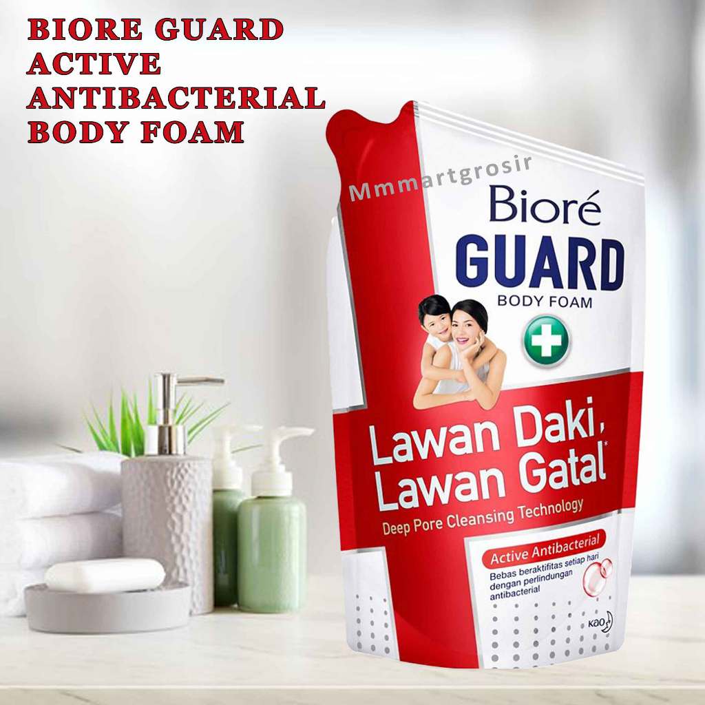 Jual Biore Guard / Active Antibacterial Body Foam / Sabun Mandi Cair / 400ml | Shopee Indonesia