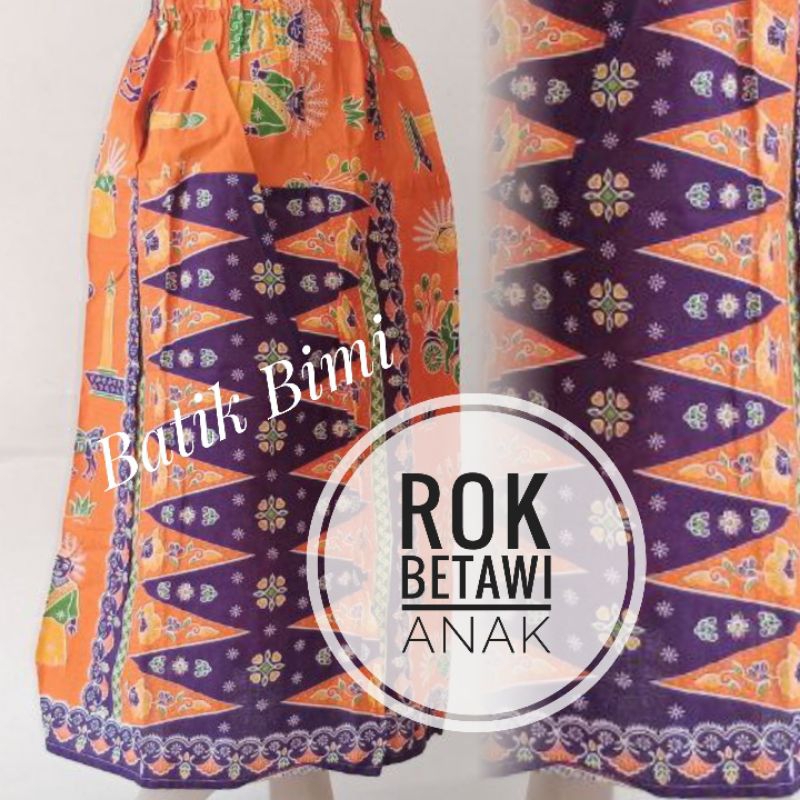 Jual Rok encim tumpal batik adat betawi anak usia 4 sampai 12 tahun ...