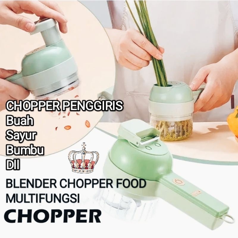 Jual Mini Food Chopper Electric Charging Blender 5IN1 Menggiling ...