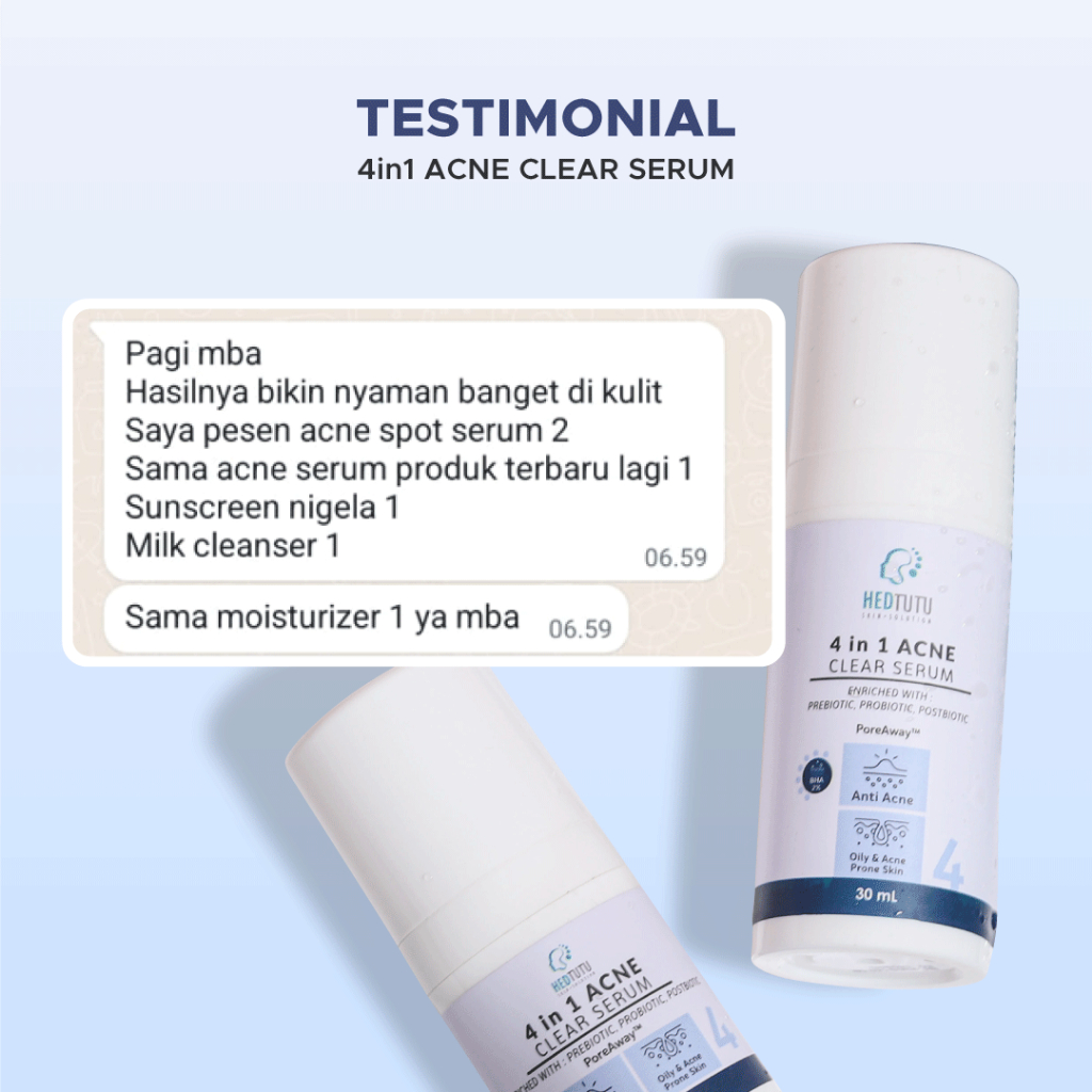 Jual [ACNE SERUM] 4IN1 ACNE CLEAR SERUM / SERUM JERAWAT / SERUM ...