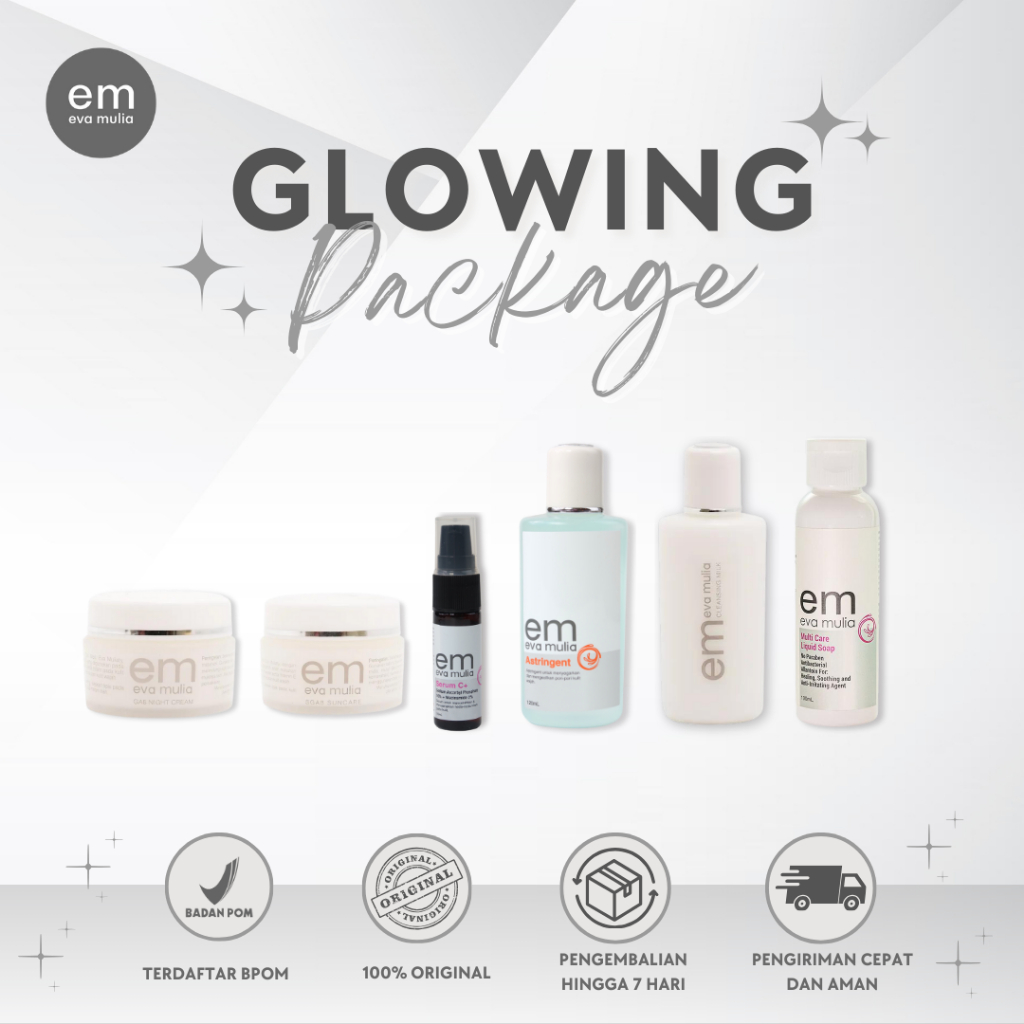 Jual Eva Mulia Glowing Package - Bundling Skincare Mencerahkan | Shopee ...