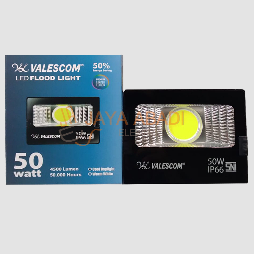 Jual Lampu sorot led cob 50 watt ip66 super bright putih dan warm white/kuning | Shopee Indonesia
