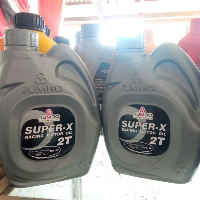 Jual oli JUMBO SUPER-X RACING MOTOR OIL Oli 2T 800ml dijamin Original ...