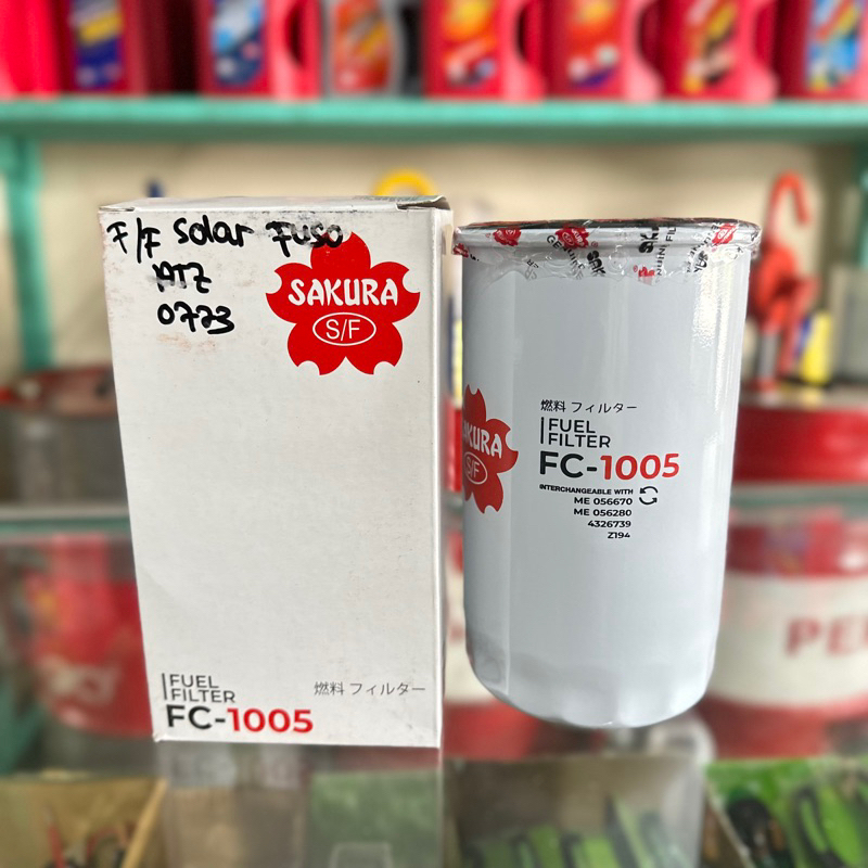 Jual Filter Solar atas Fuso Ganjo 8DC9 6D22 Fuel Filter Sakura FC-1005 ...