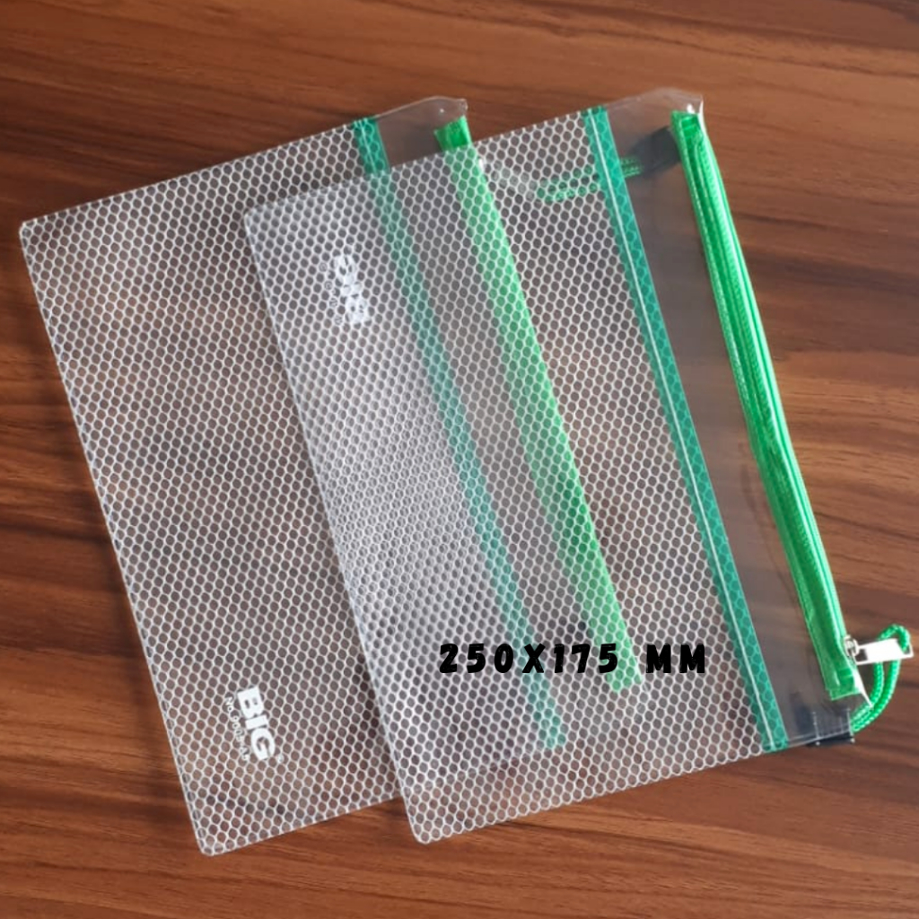 Jual Zipper Bag Tempat Pensil Zipper Map Tas Jaring Resleting Pouch