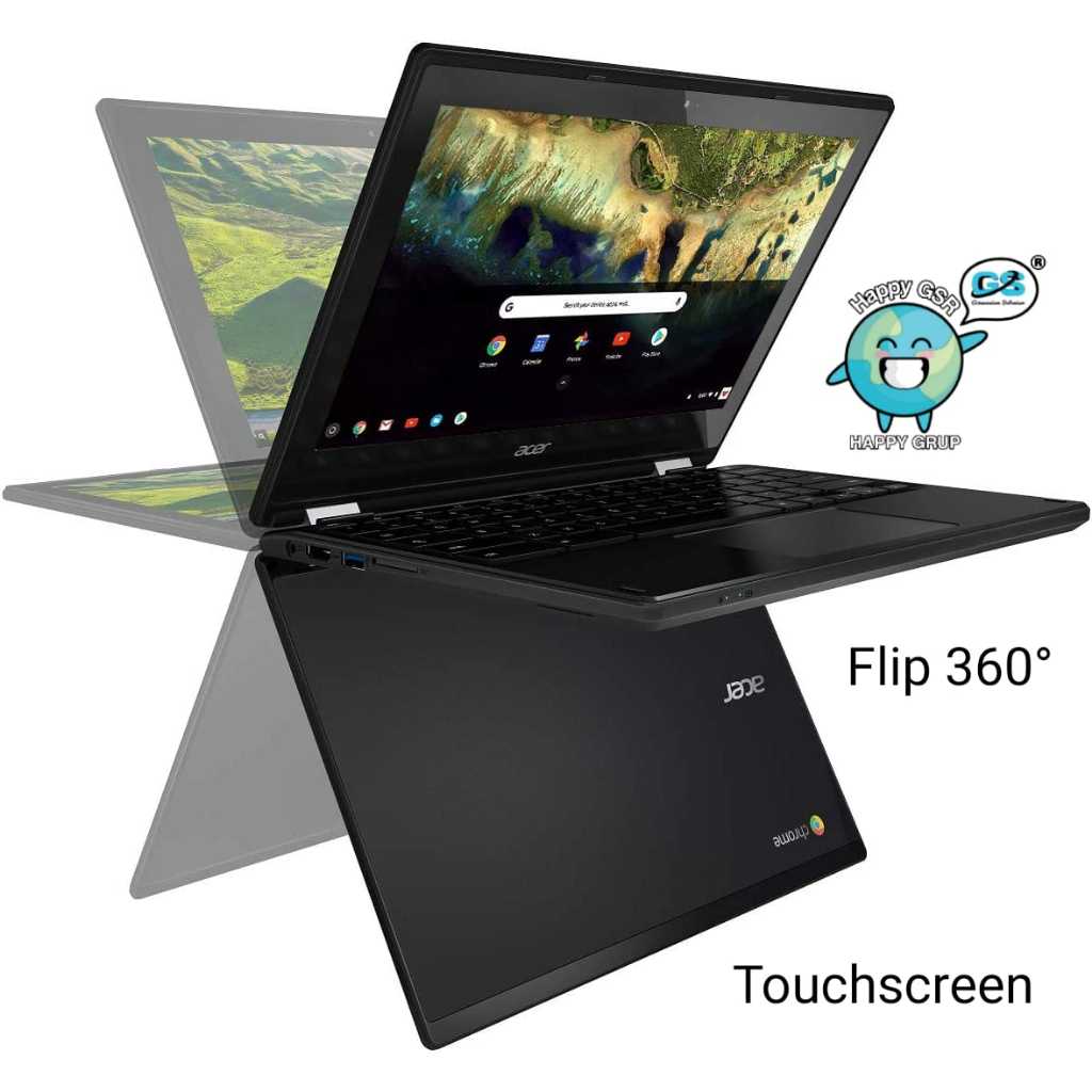 Jual LAPTOP ACER A17 CHROMEBOOK 2in1 YOGA FLIP TOUCHSCREEN RAM 4GB eMMC ...