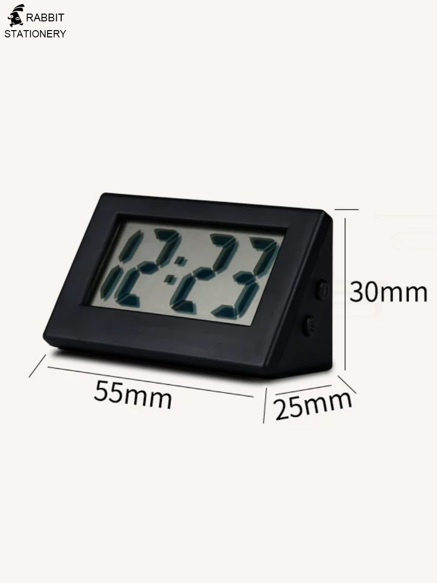 Jual Simple Mini Lcd Digital Table Dashboard Desk Electronic Clock For ...