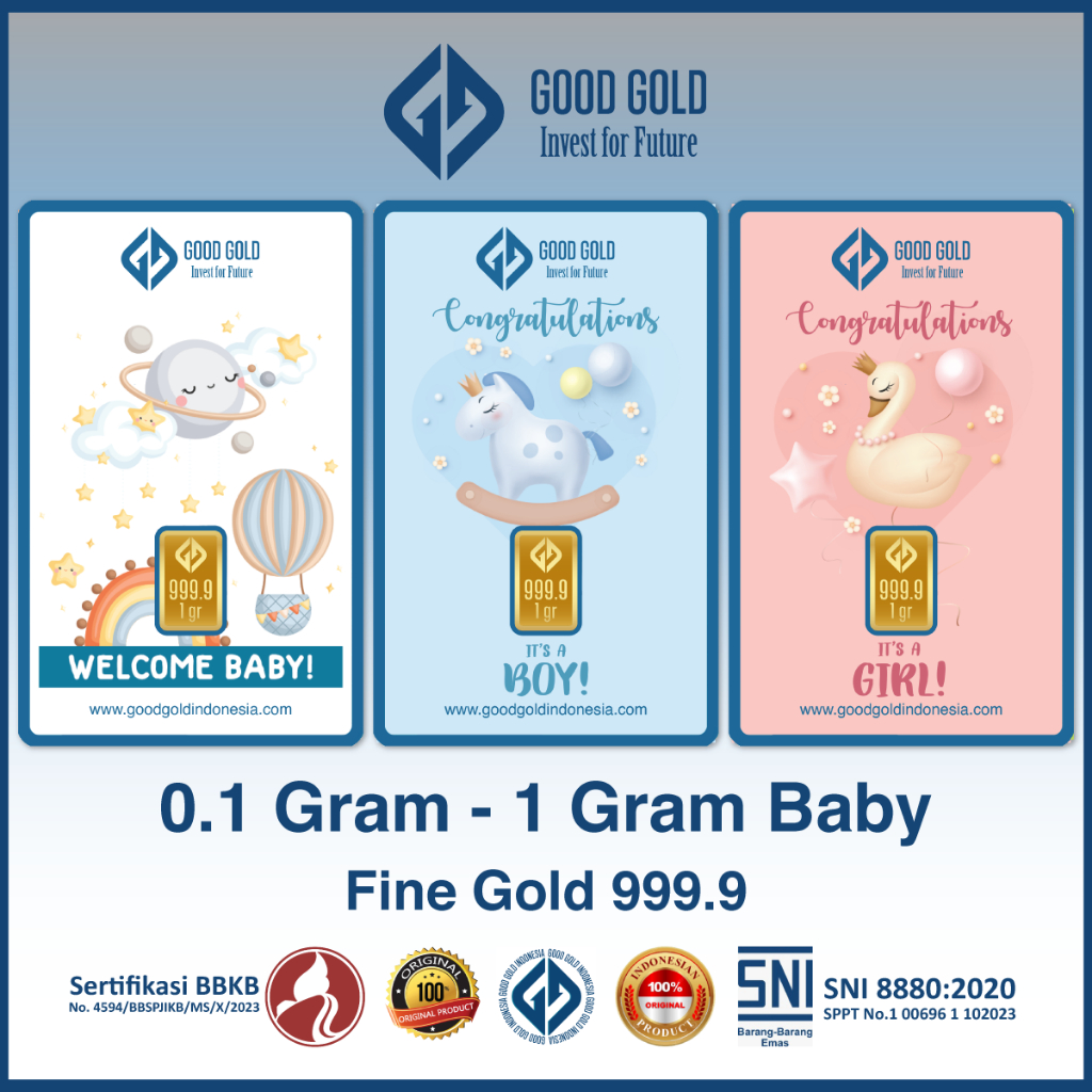 Jual Logam Mulia Good Gold edisi Baby/ Emas Batangan Good Gold seri ...