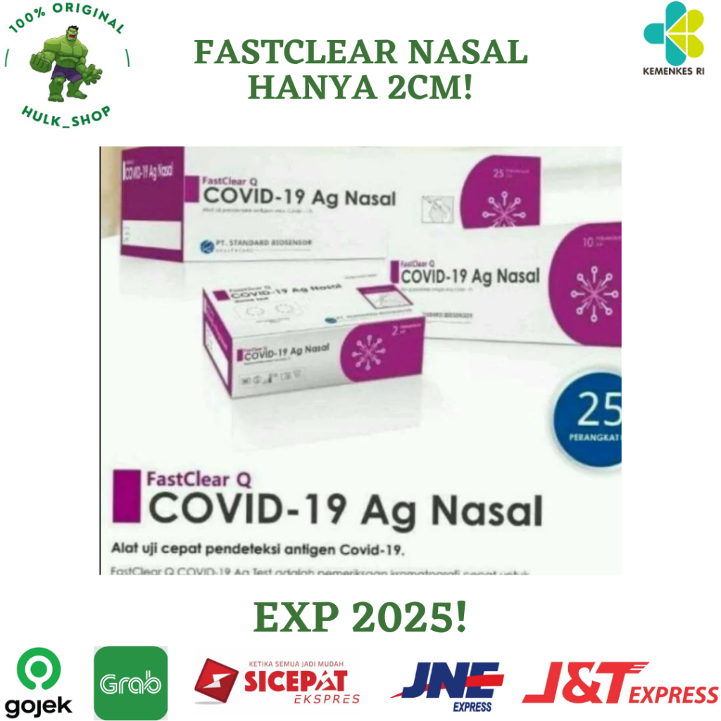 Jual FASTCLEAR ANTIGEN NASAL | New Biosensor Nasal | Swab Covid-19 ...