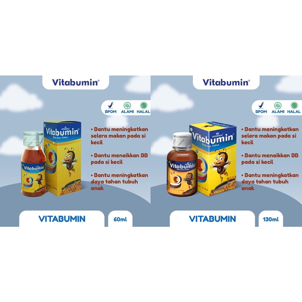 Jual Vitamin Anak Vitabumin Madu Ikan Gabus 60ml / 130ml | Shopee Indonesia