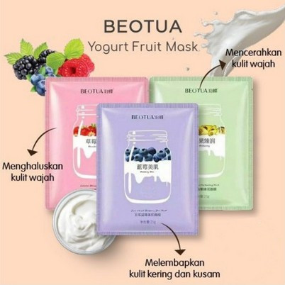 Jual BEOTUA Yogurt Fruit Facial Mask Sheet Masker Wajah Buah BE001 ...