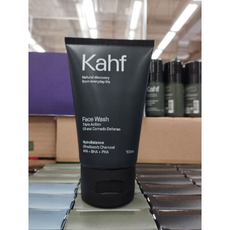 Jual KAHF TRIPLE ACTION OIL AND COMEDO DEFENSE FACE WASH 100 ML ...