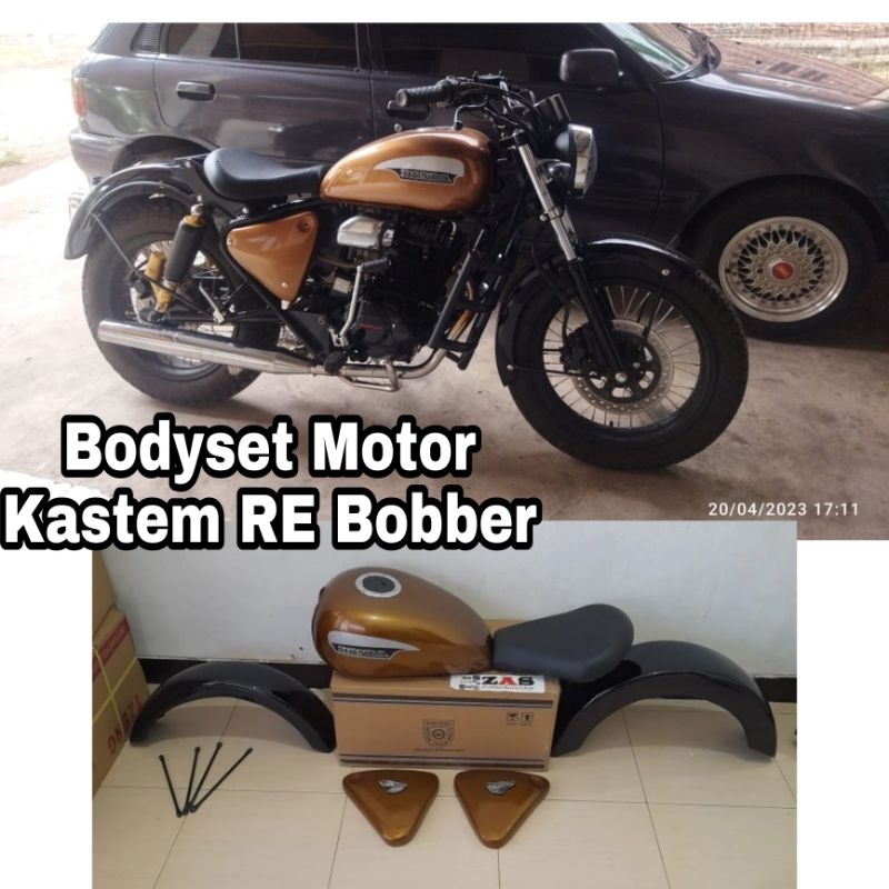 Jual Bodyset Motor Klasik Kastem Modifikasi replika Royal Enfield ...
