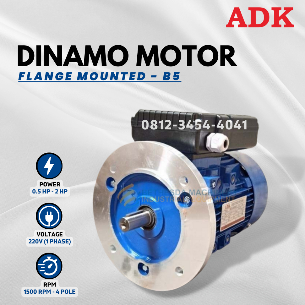 Jual Dinamo 1 HP 1 PHASE / Motor Penggerak 1500 rpm B5 | Shopee Indonesia