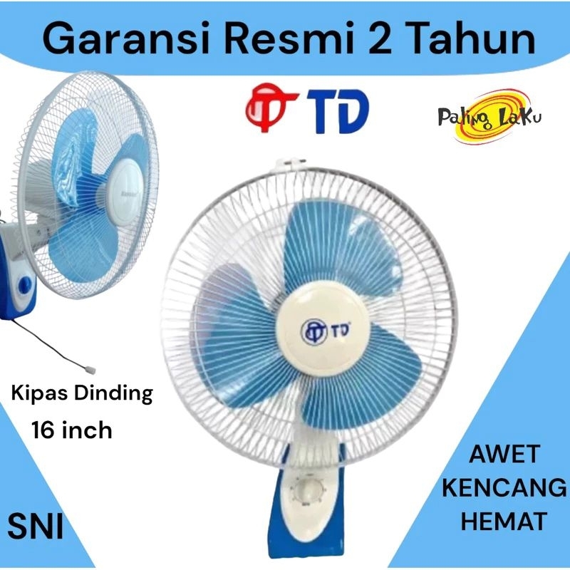 Jual TD KIPAS ANGIN DINDING 16inch atau WALL FAN TD 16inch | Shopee Indonesia