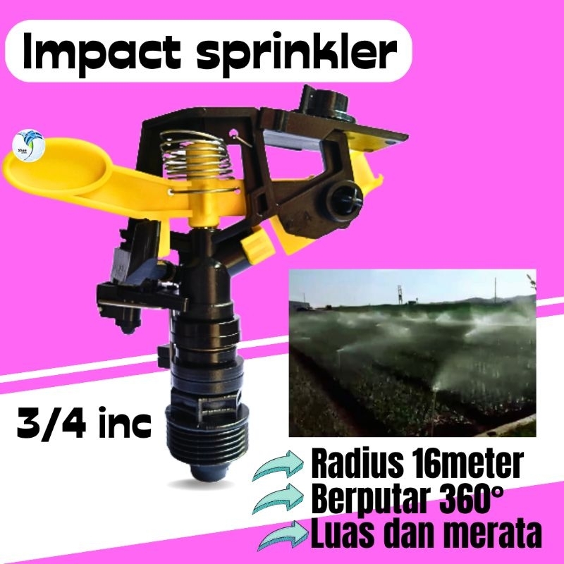 Jual Sprinkler Pertanian Taman Kebun Springkle Putar 3/4 inch ...