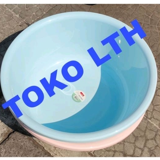 Jual BASKOM JOLANG BESAR JUMBO BULAT PLASTIK EMBER CUCI BASIN 22" 27 ...