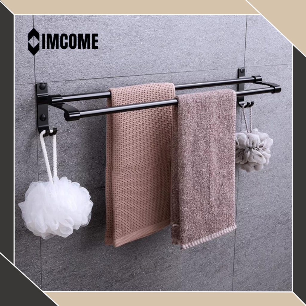 Jual IMCOME Rak Dinding Gantungan Handuk Kamar Mandi Serbaguna Tempat ...
