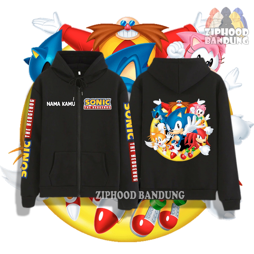 Jual ZIPHOOD BANDUNG - Jaket Hoodie Zipper Anak Sonic The Hedgehog ...