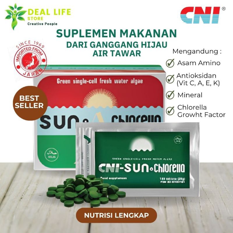 Jual CNI Sun Chlorella Suplemen Makanan Kesehatan Nutrisi Lengkap ...