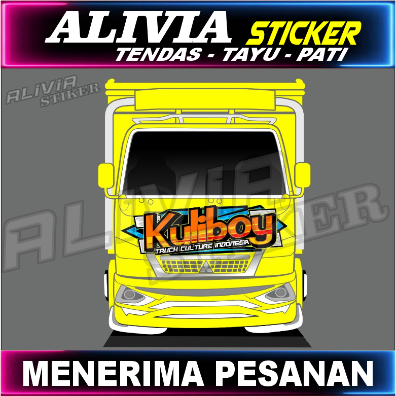 Jual Stiker Decal Kabin Depan Truk Canter - Kuli Boy - Biasa Custom ...