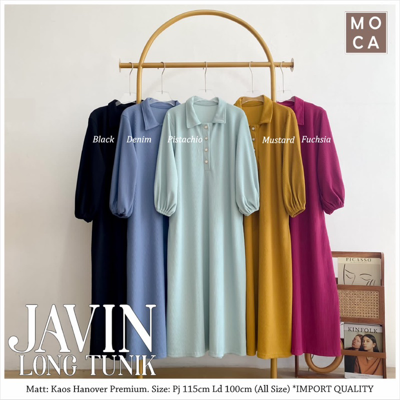 Jual MOCA LABEL / JAVIN LONG TUNIK ORIGINAL MOCA LABEL / FREE GIFT ...