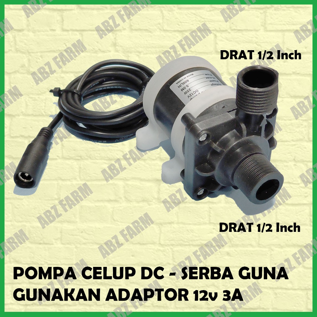 Jual Pompa celup mini submersible pump dc 12 v pompa dorong | Shopee ...
