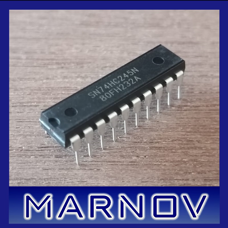 Jual 74HC245N SN74HC245N DIP Octal 3−State Noninverting Bus Transceiver ...