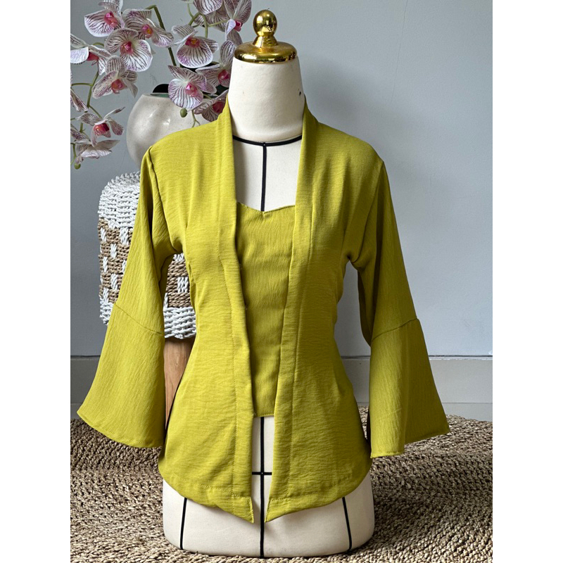 Jual (KEBAYA JUMBO)kebaya bali rumbai model bed V ukuran jumbo /kebaya ...