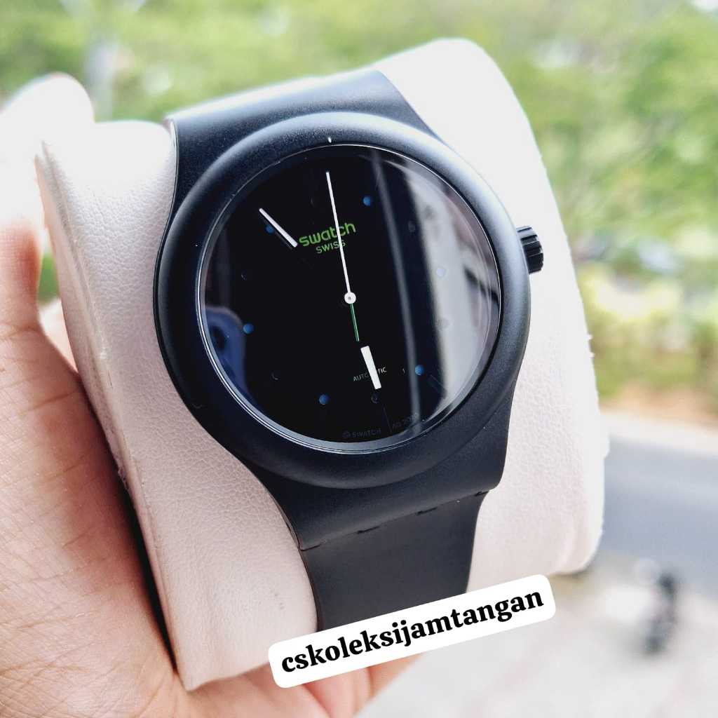 Jual JAM TANGAN PRIA SWATCH SO30B400 AUTOMATIC BLACK AM FIFTY-ONE ...