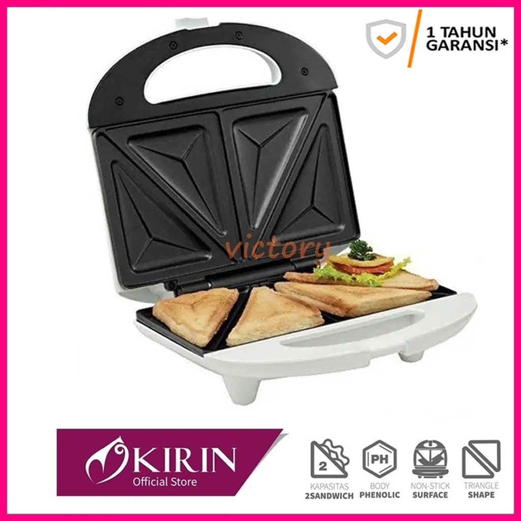 Jual Pemanggang Roti Sandwich Toaster Segitiga Kirin KST-365T | Shopee ...