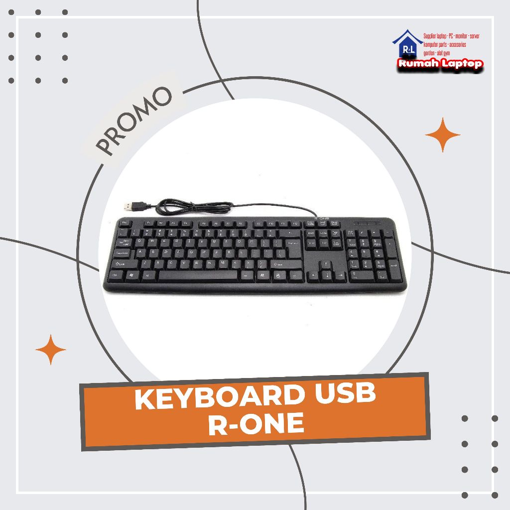Jual Keyboard Komputer Murah Usb R-One Warna Hitam Terbaru - Keyboard ...