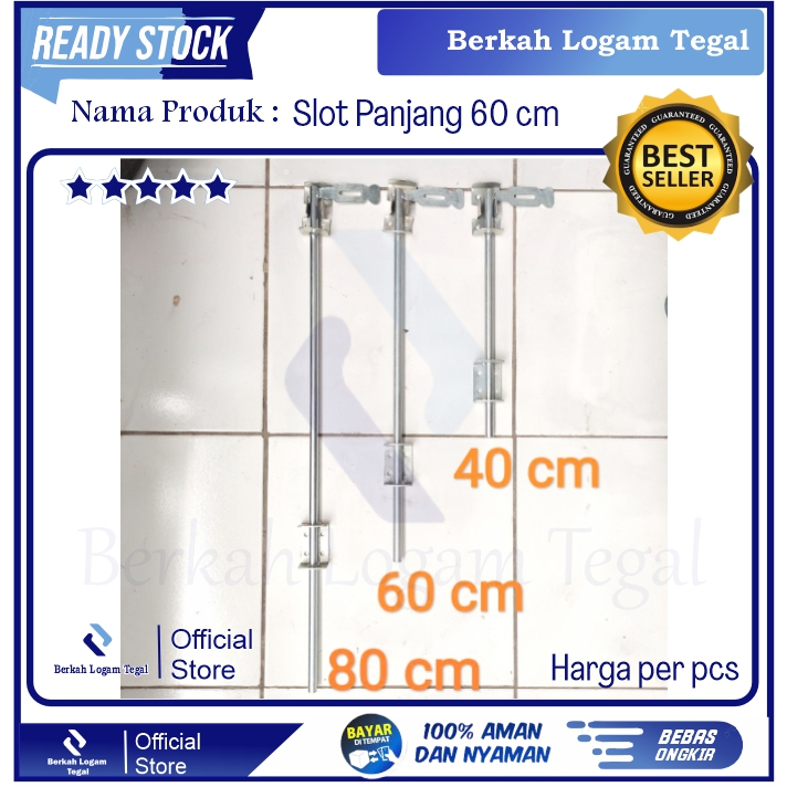 Jual slot Grendel pintu pagar besi panjang 60 cm berkualitas | Shopee ...