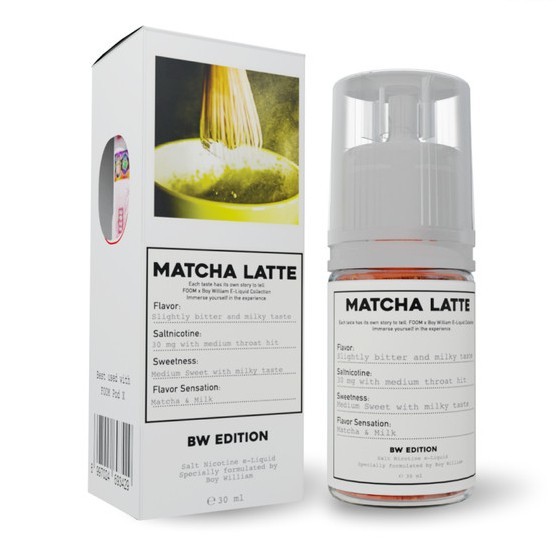 Jual LIQUID FOOM BW SERIES 30ML MATCHA LATTE 30MG | Shopee Indonesia