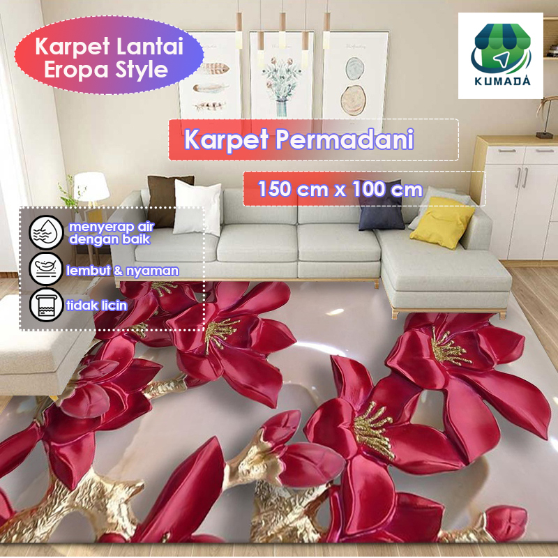 Jual Karpet Viral KaLantai Tikar Ruang Tamu Penuh Cahaya Mewah dan ...