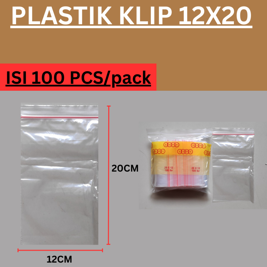 Jual Plastik Klip Uk 30x40, Plastik Zipper (100pcs) / 25x35 (100pcs ...