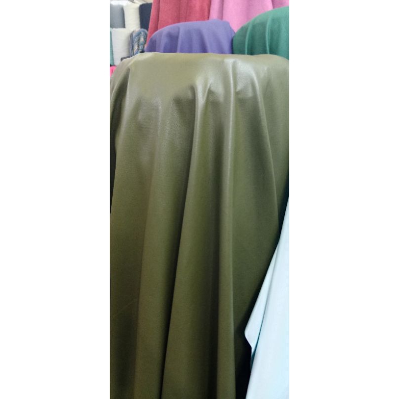 Jual bahan kain kulit latex kain kulit sintesis sedikit stretch ...