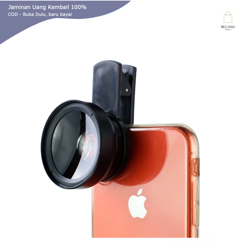 Jual APEXEL Lensa Super Wide Angle Lens + Macro Smartphone - APL-0.45WM ...