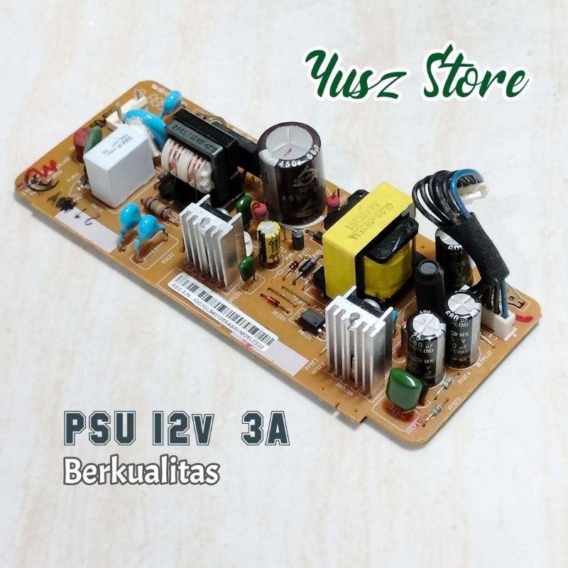 Jual PSU 12v 3A Murni Adaptor Berkualitas smps 12 volt 3 Amper Untuk ...