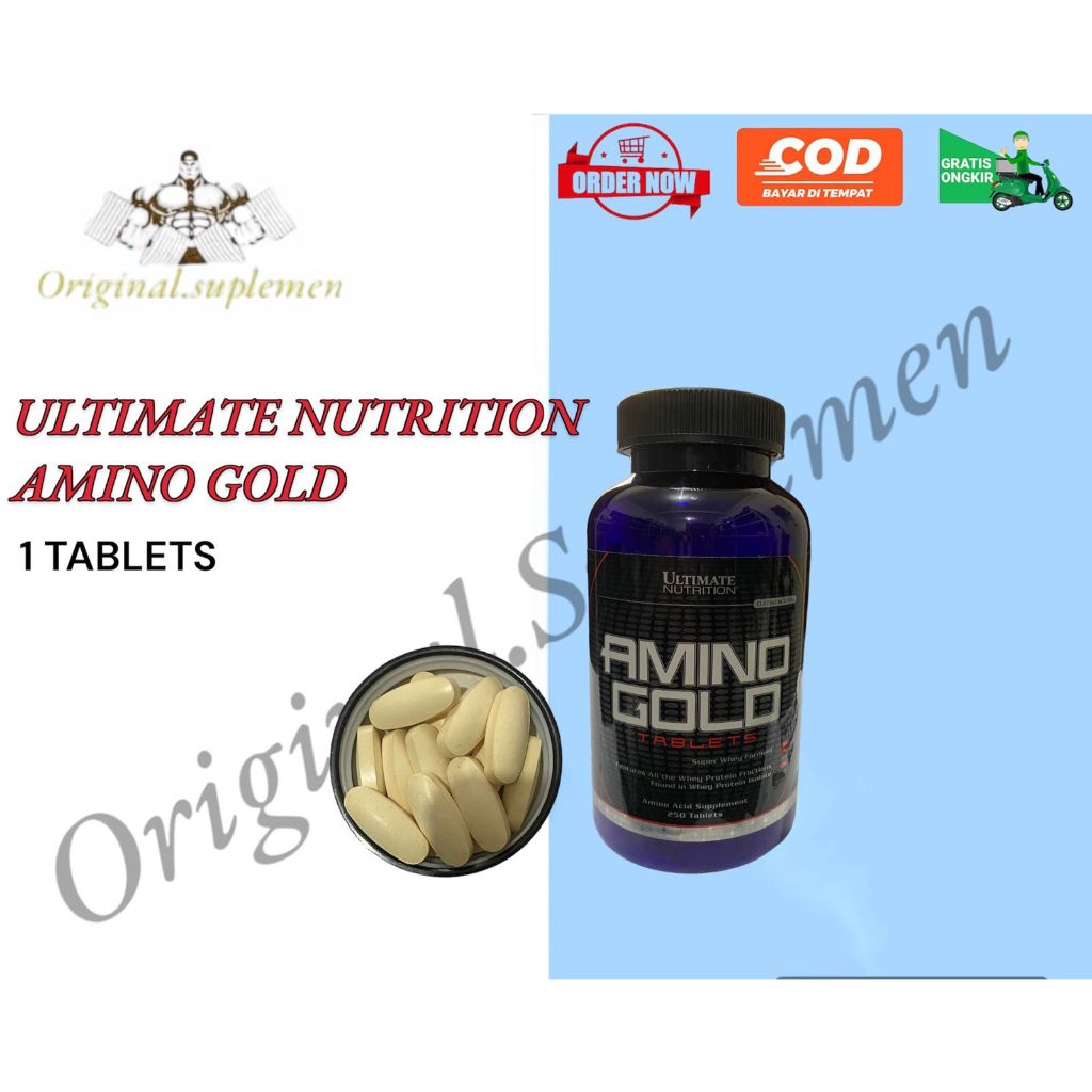 Jual AMINO GOLD ULTIMATE NUTRITION TABLETS-1 TABLETS-MEDAN | Shopee ...
