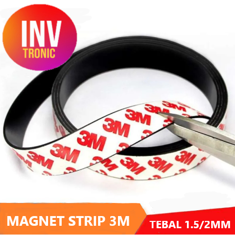 Jual Magnet Strip 3M Meteran 10mm/15mm/20mm/25mm | Shopee Indonesia