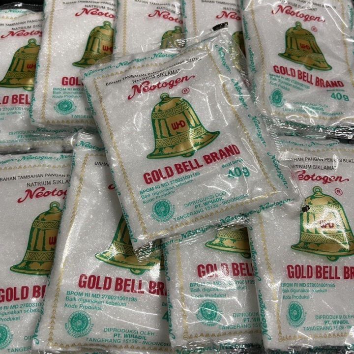 Jual PEMANIS BUATAN NATRIUM SIKLAMAT NEOTOGEN GOLD BELL BRAND (40GRAM ...