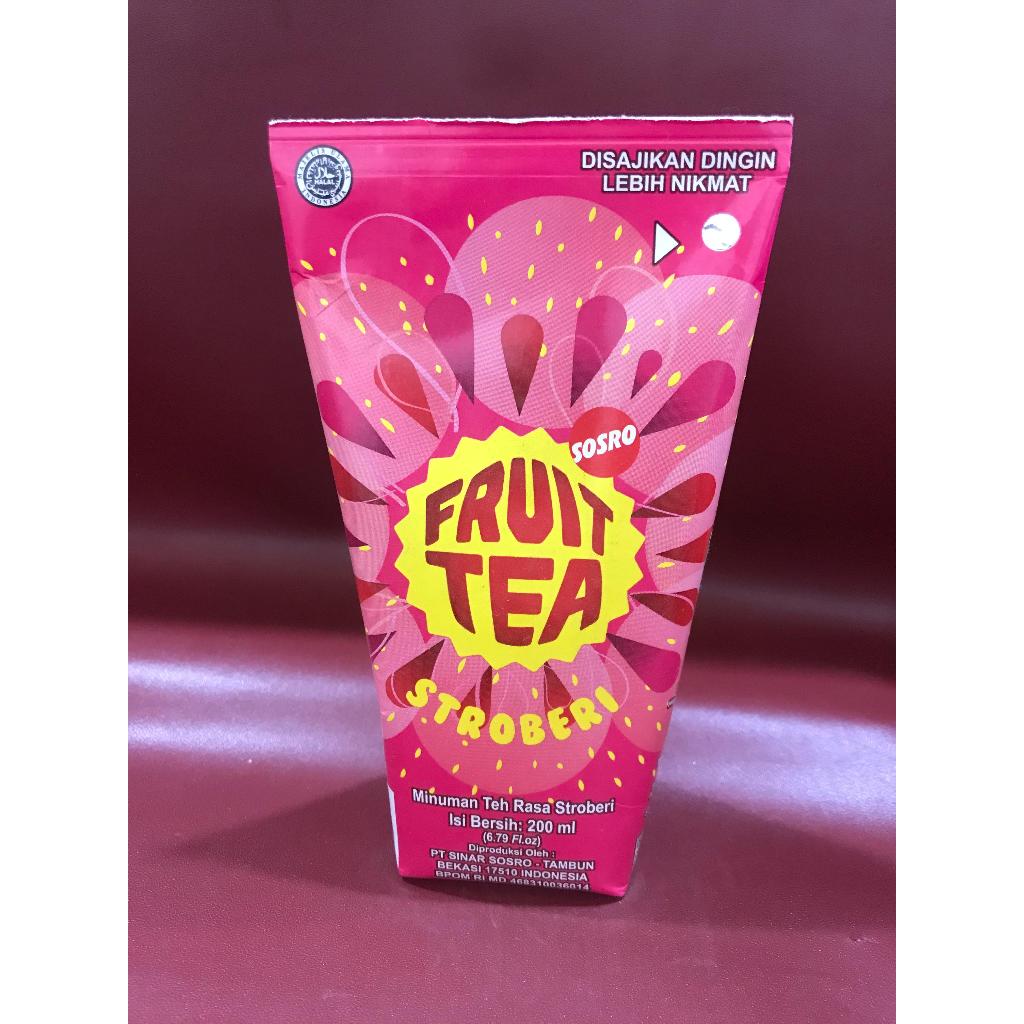 Jual Fruit Tea Strawberry PCH 200ml - Minuman Fruit Tea Rasa Strawberry ...