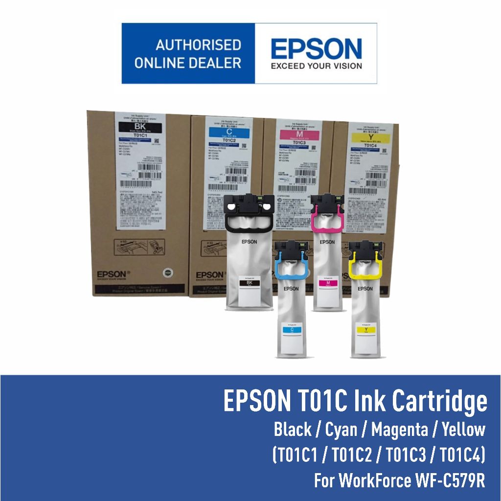 Jual Tinta Catridge EPSON T01C T-01C T 01C WF-C579R WF579R 579R ...